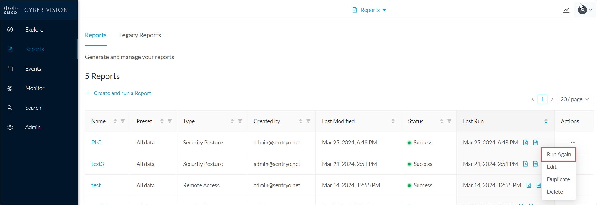 Cisco Cyber Vision GUI User Guide, Release 4.4.0 - Reports [Cisco Cyber ...