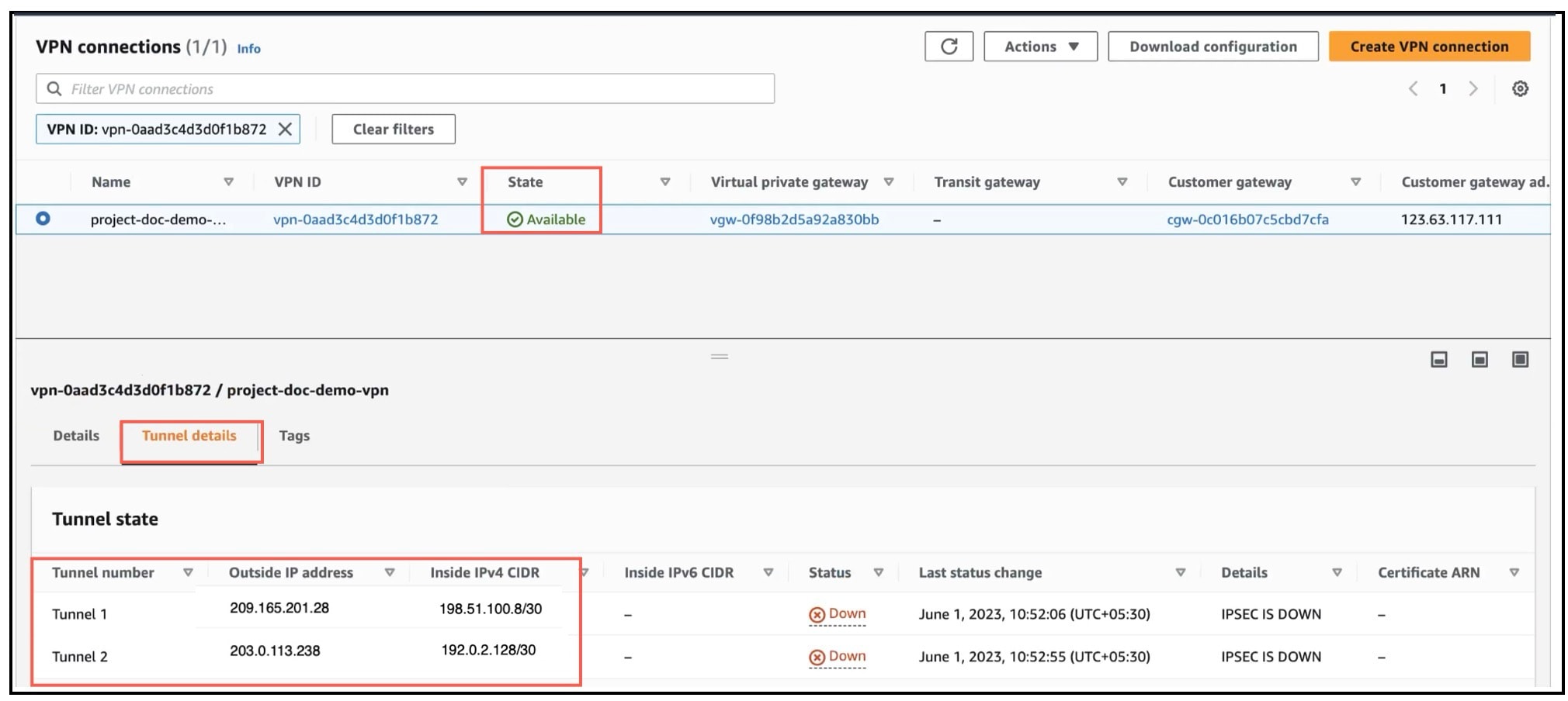 Configure Route Based Site To Site Vpn Between Cisco Secure Management