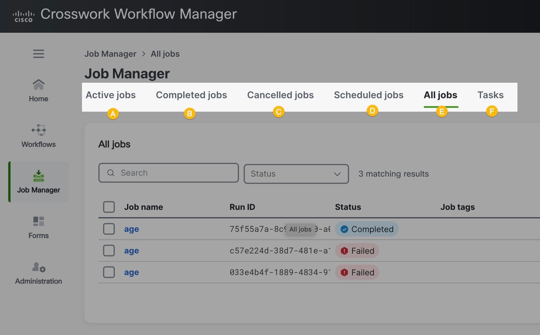 Cisco Crosswork Workflow Manager 1.2 Operator Guide - UI overview [Cisco Crosswork Workflow ...