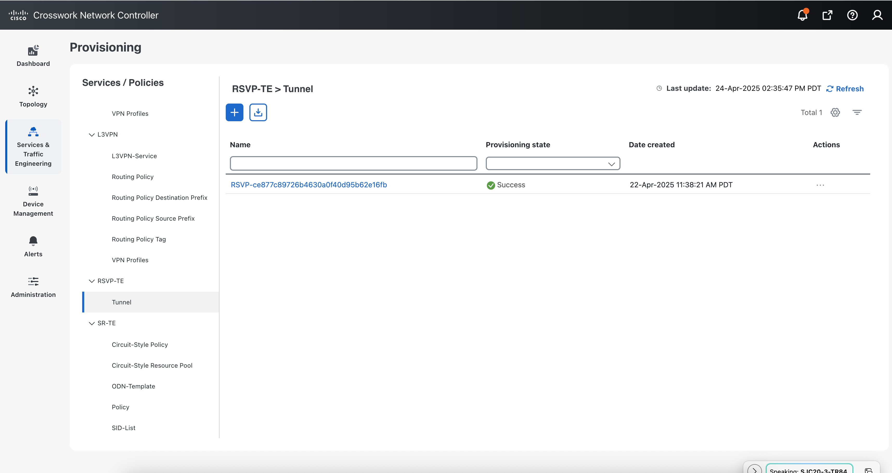 Cisco Crosswork Network Controller 7.1 Solution Workflow Guide - Dynamic Creation of Transport ...