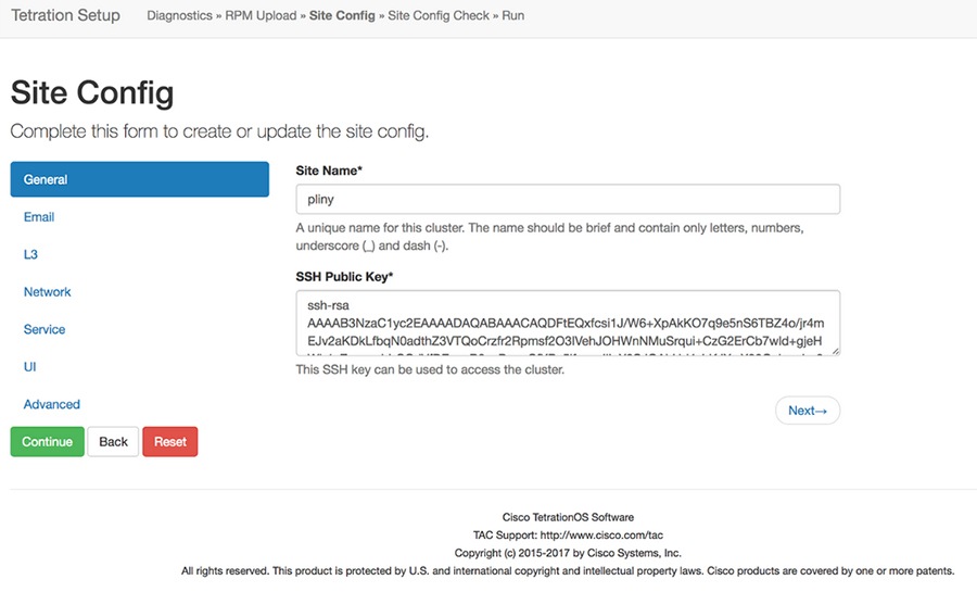 Cisco Tetration M5 クラスタ ハードウェア導入ガイド - ユーザ インターフェイスの設定 [Cisco Secure ...