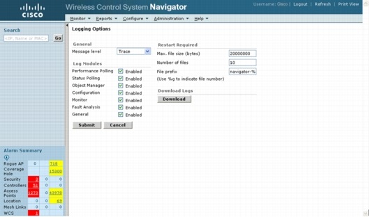 Cisco Wireless Control System Navigator - Cisco