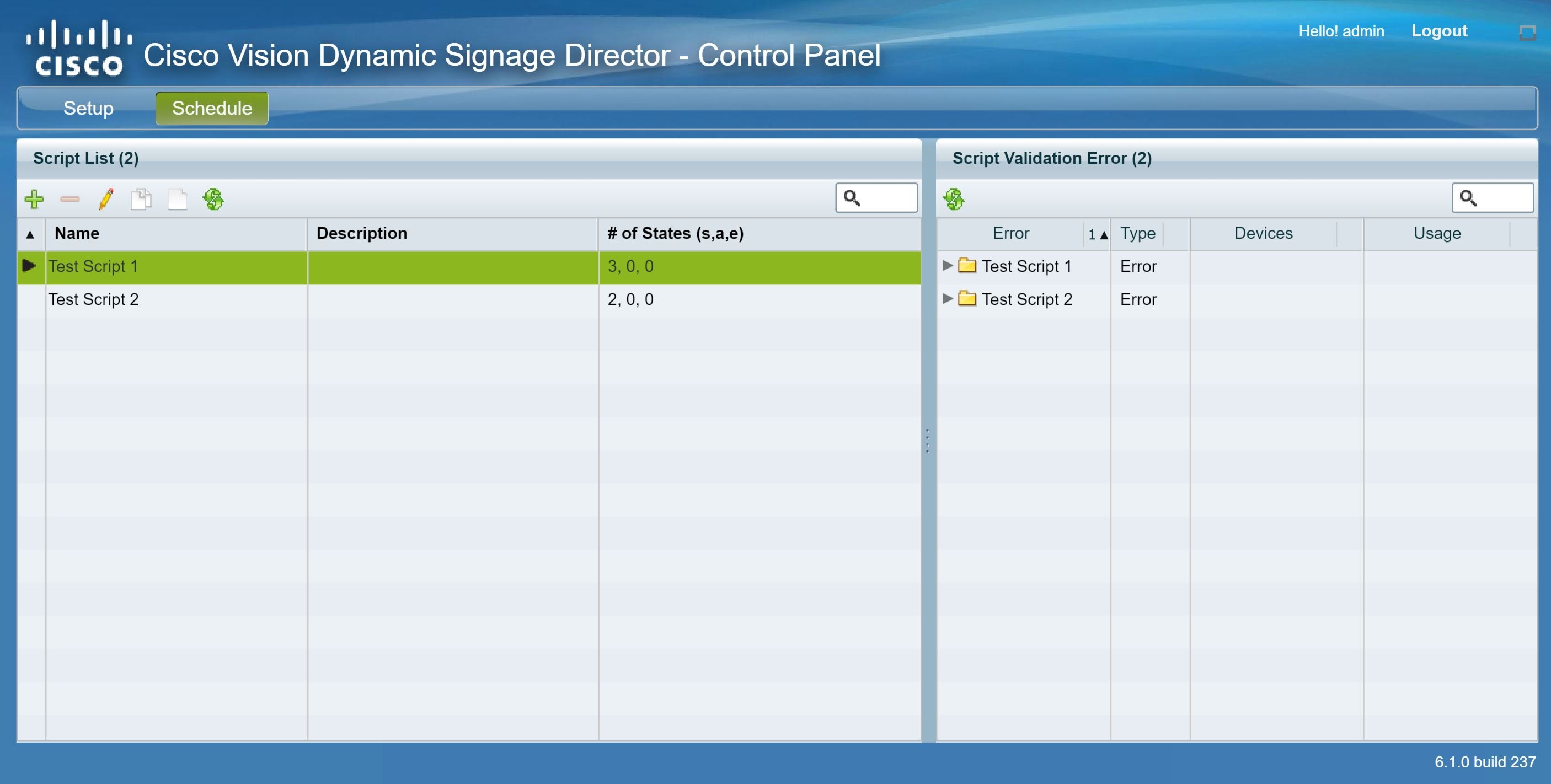 Cisco Vision Dynamic Signage Director リリース 6.1 操作ガイド - イベント スクリプトでの操作 ...