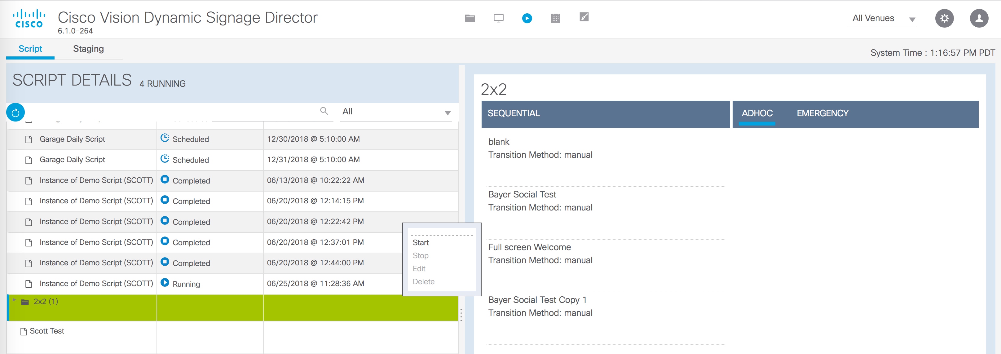 Cisco Vision Dynamic Signage Director リリース 6.1 操作ガイド - イベント スクリプトでの操作 ...