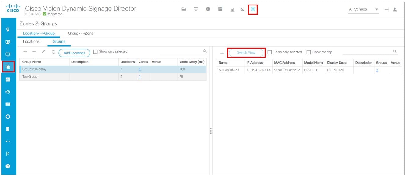 Cisco Vision Dynamic Signage Director リリース 6.4 操作ガイド - ゾーン、グループ、ロケーションで ...