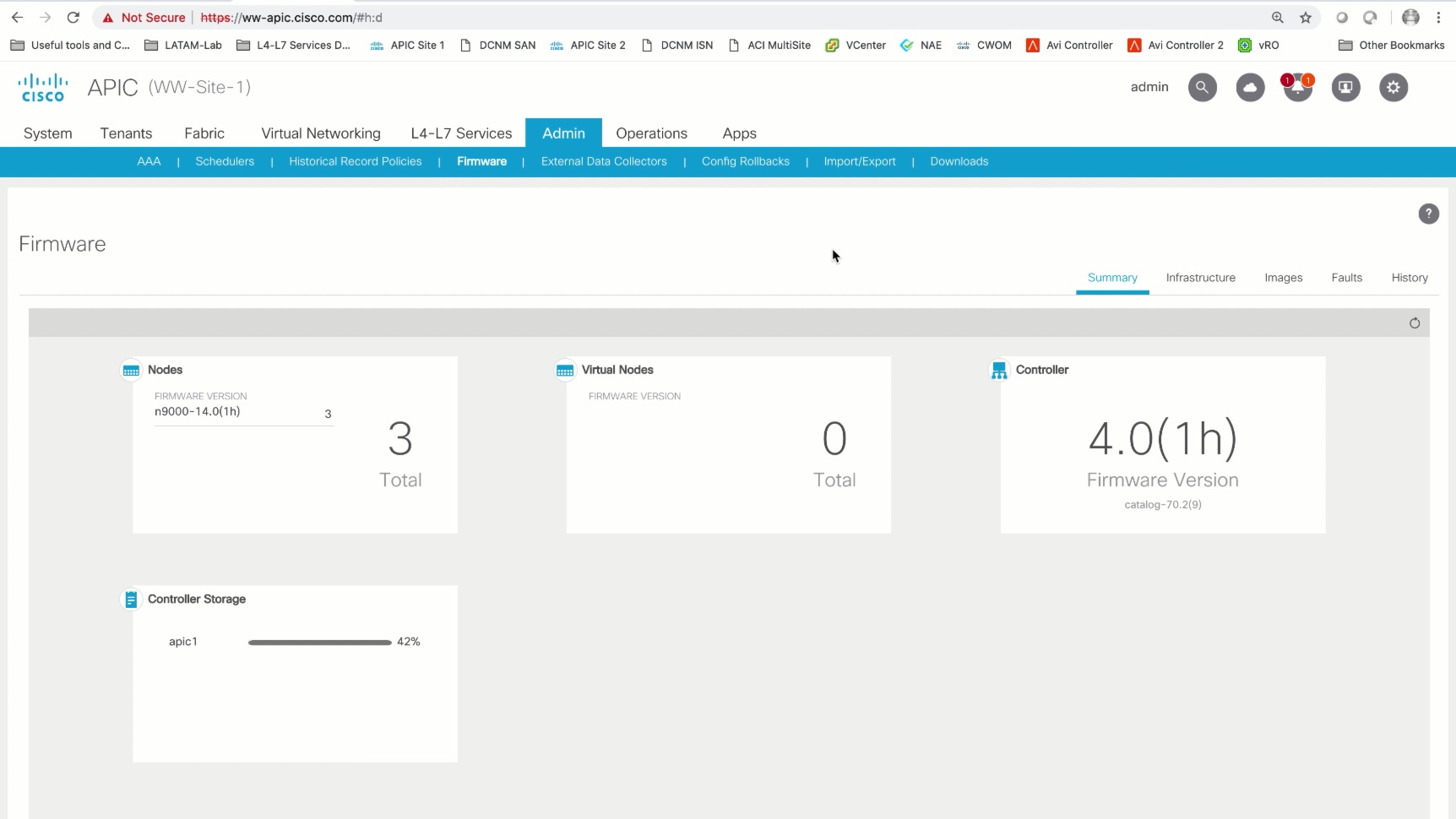 ACI software upgrade process walkthrough
