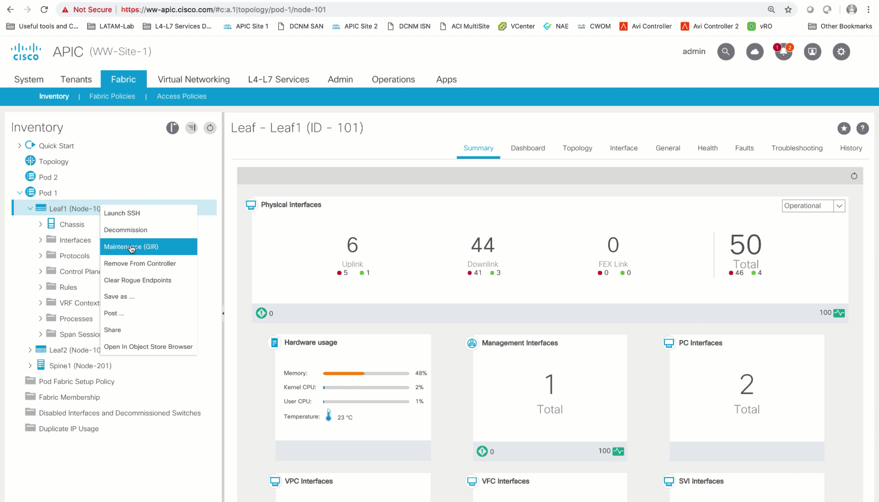 ACI software upgrade process walkthrough
