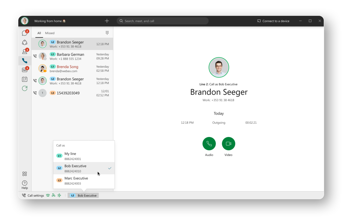 Calling Features in Webex - Cisco