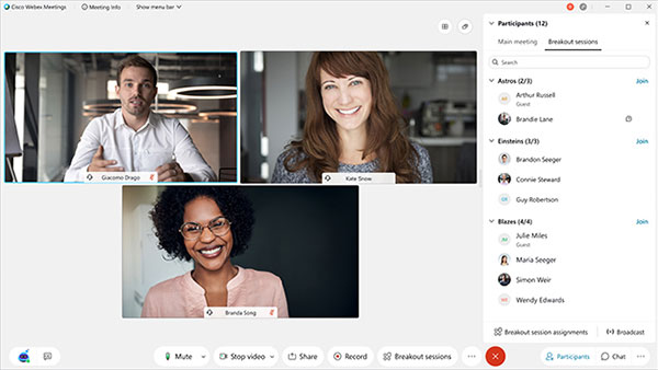 Virtual meetings - Cisco Webex Meetings - Cisco