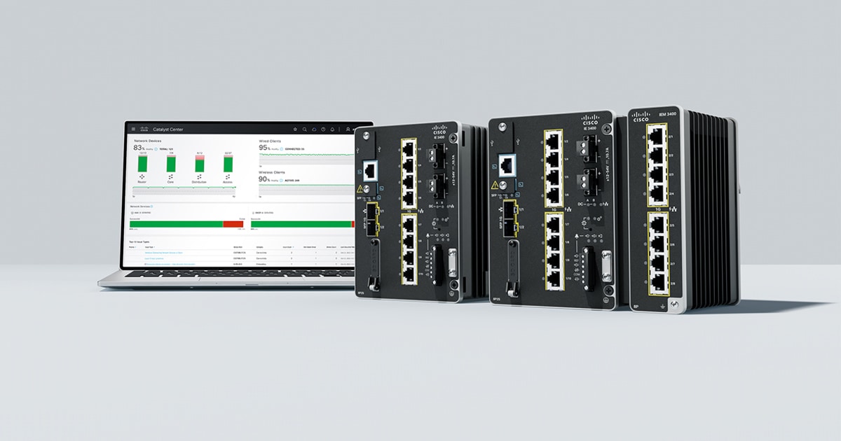 Cisco Catalyst IE3400 Rugged Series industrial switches - Cisco