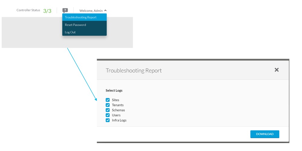 ACI 기술 지원 및 TAC 요청 출력 수집 가이드 - Cisco