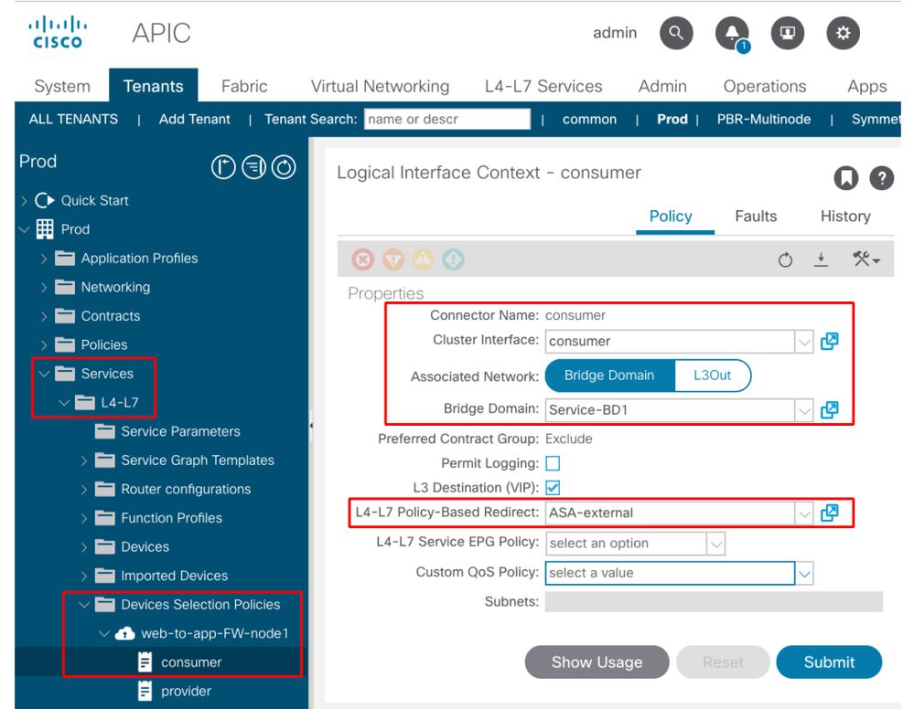 Aci 정책 기반 리디렉션 문제 해결 Cisco