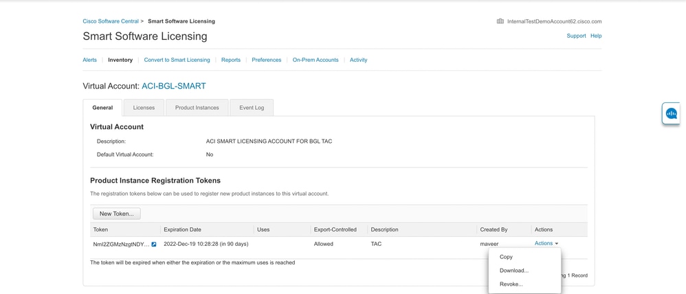 Aci 플랫폼에서 Smart Licensing 정책 구성 및 문제 해결 Cisco