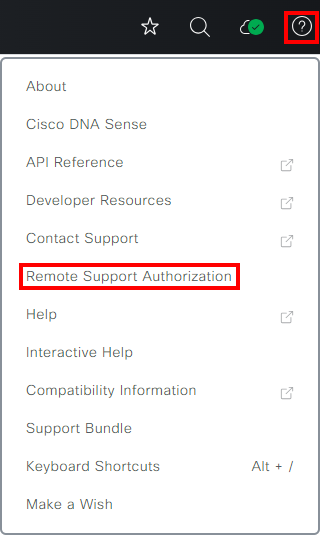 Functie voor autorisatie van Cisco DNA Center Remote Ondersteuning configureren - Cisco