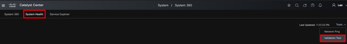 Validar la preparación para la actualización de Cisco DNA Center - Cisco
