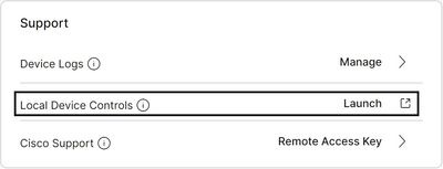 Sammeln von Protokollen von WebEx Cloud-Videogeräten - Cisco