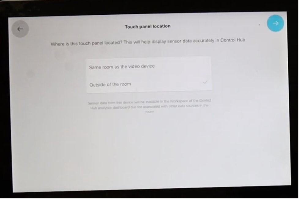 Cisco Room Navigatorの設定方法 - Cisco