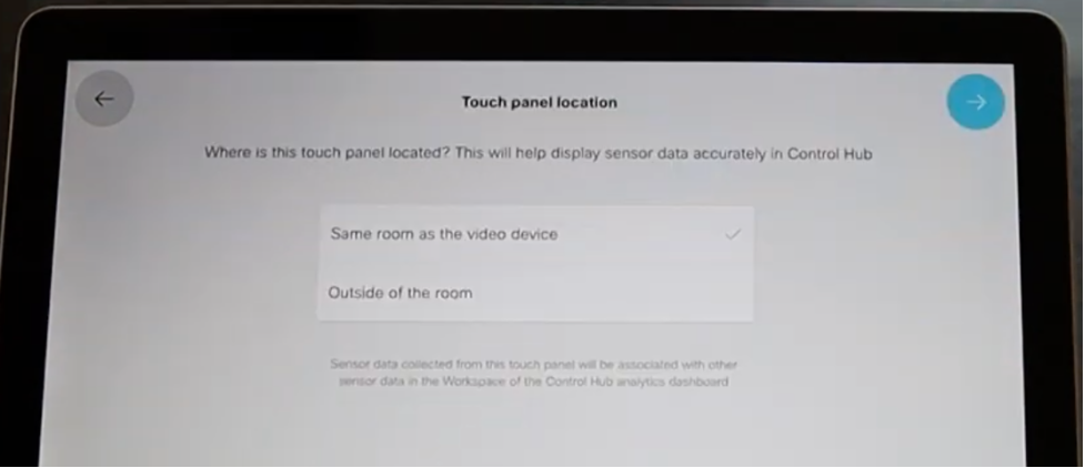 Cisco Room Navigatorの設定方法 - Cisco