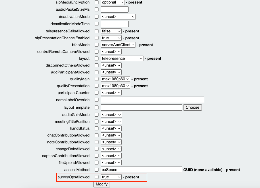 在Cisco Meeting Server中配置调查功能并对其进行故障排除 - Cisco
