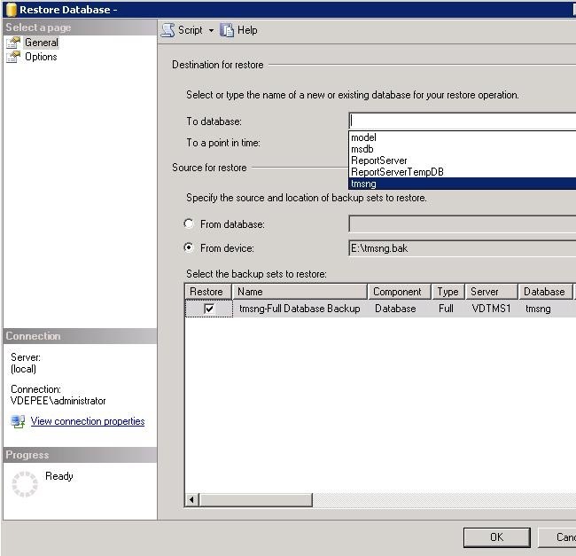 إجراءات ترحيل خادم TMS - Cisco