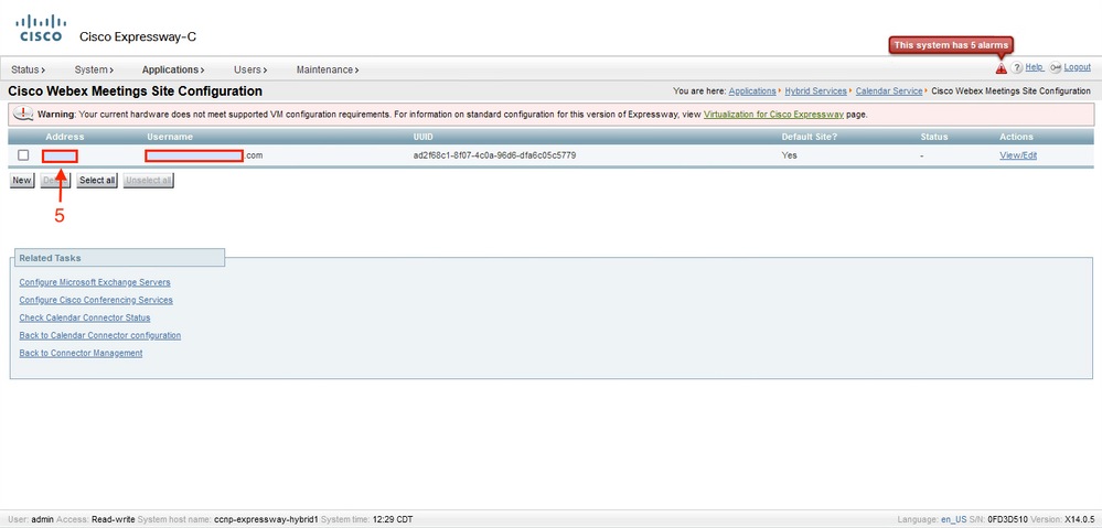 排除混合日历故障 — 密码已过期或无效 - Cisco