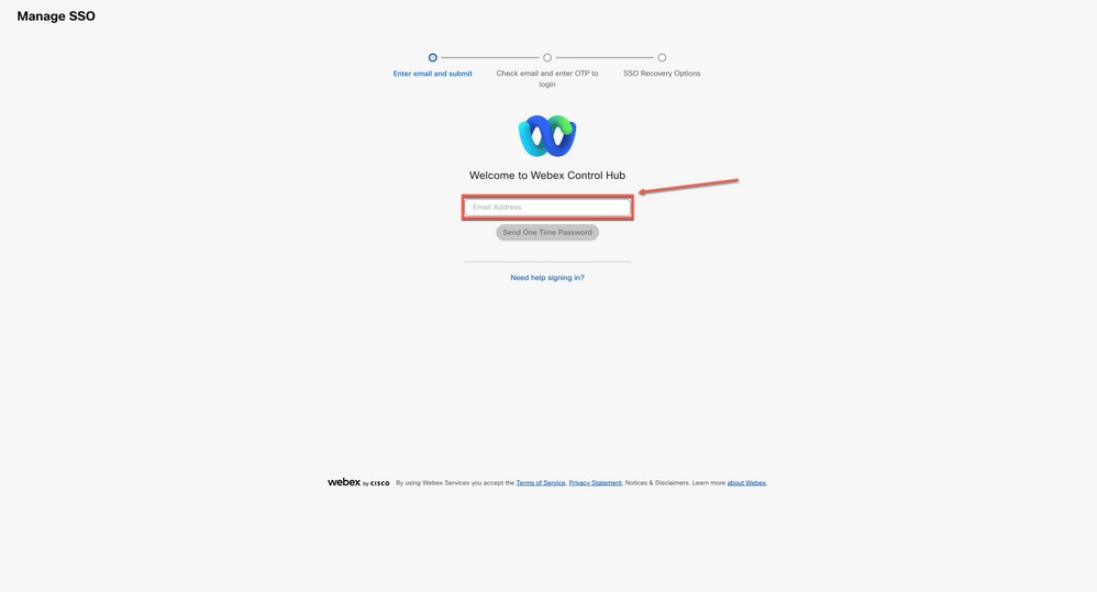 单一登录管理员自我恢复选项故障排除 - Cisco