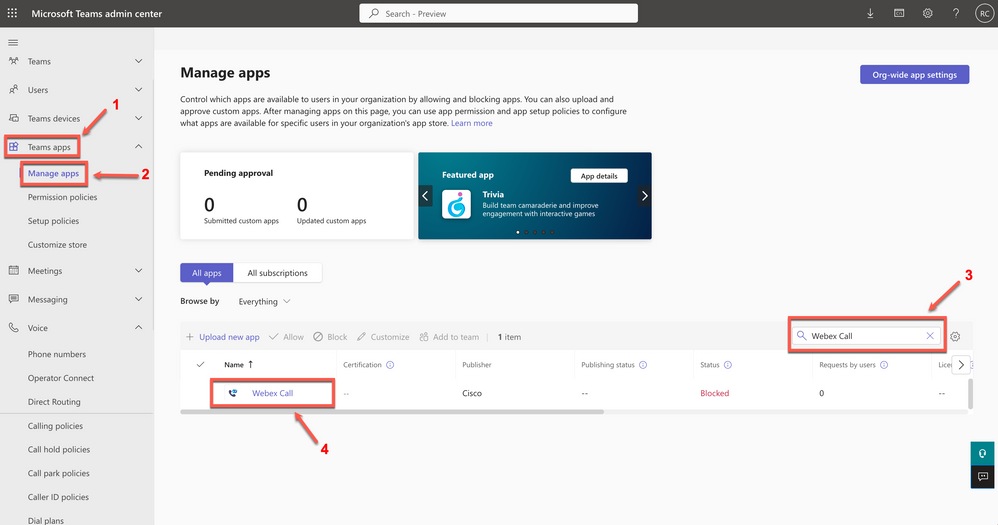 Implementación y uso de Webex Call Integration con Microsoft Teams - Cisco