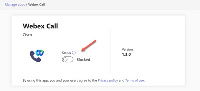 Microsoft Teams와 Webex Call Integration 구축 및 사용 - Cisco