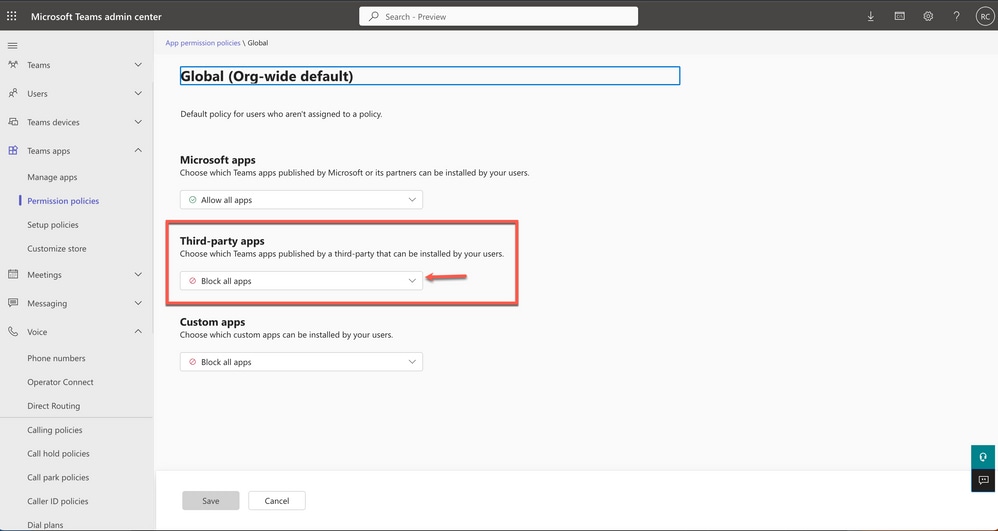 Implementación y uso de Webex Call Integration con Microsoft Teams - Cisco
