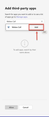 Implementación y uso de Webex Call Integration con Microsoft Teams - Cisco