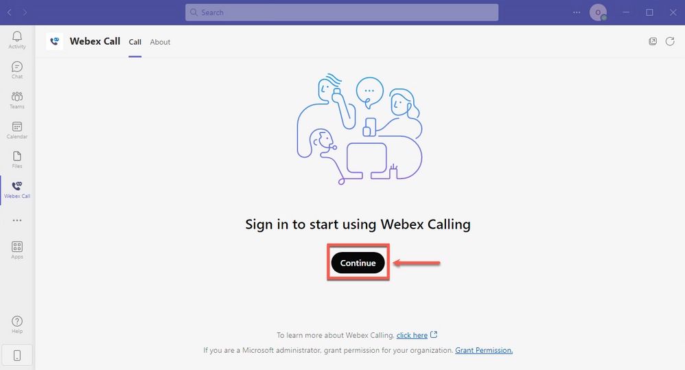 Implementación y uso de Webex Call Integration con Microsoft Teams - Cisco