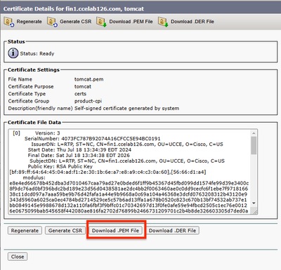 在PCCE 12.6解決方案中交換自簽名證書 - Cisco