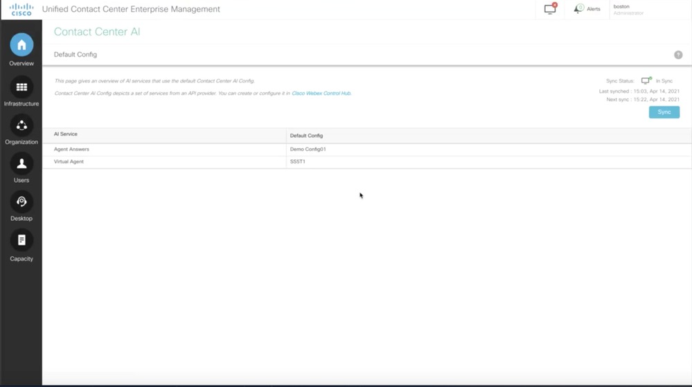 配置CCE Virtual Agent Voice Cloud-based聯結器 - Cisco