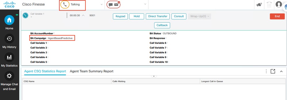 Configuración del Marcador de salida para UCCX Agent Based Predictive ...
