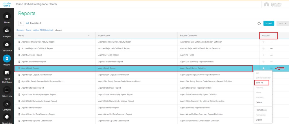 Configurar gadgets de informe histórico de CUIC en Cisco Finesse ...