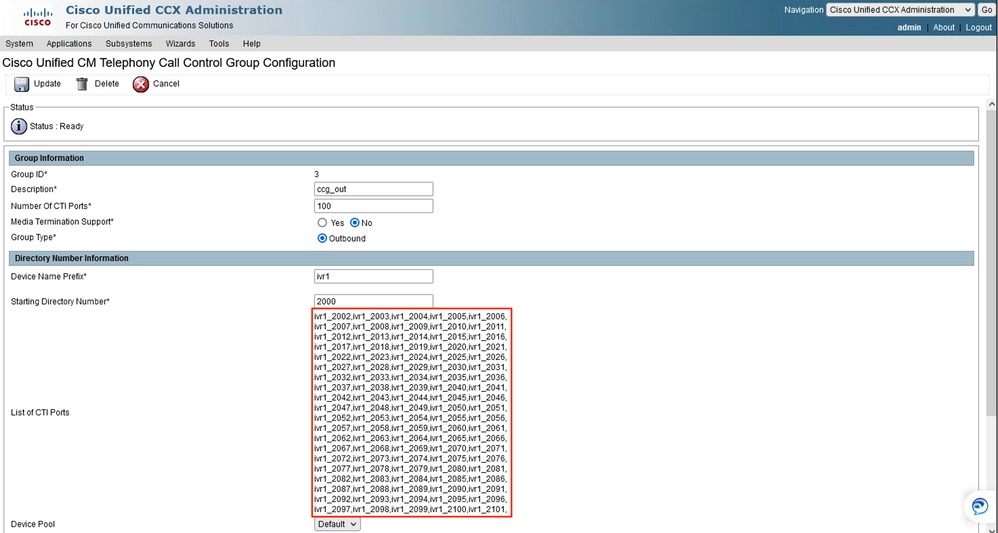 為基於UCCX代理的漸進式配置出站撥號程式 - Cisco