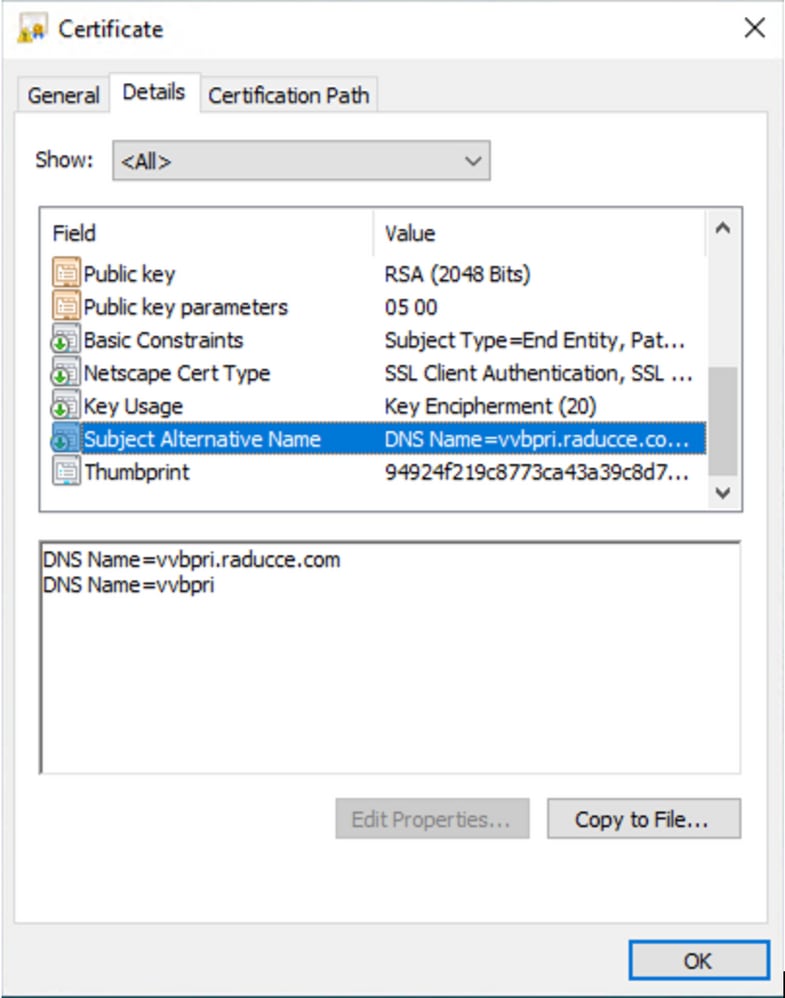 在CVOS系統的SAN證書中配置多個地址 - Cisco