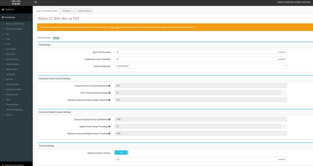 Configurar entorno para evitar que Agent Desktop se desconecte - Cisco