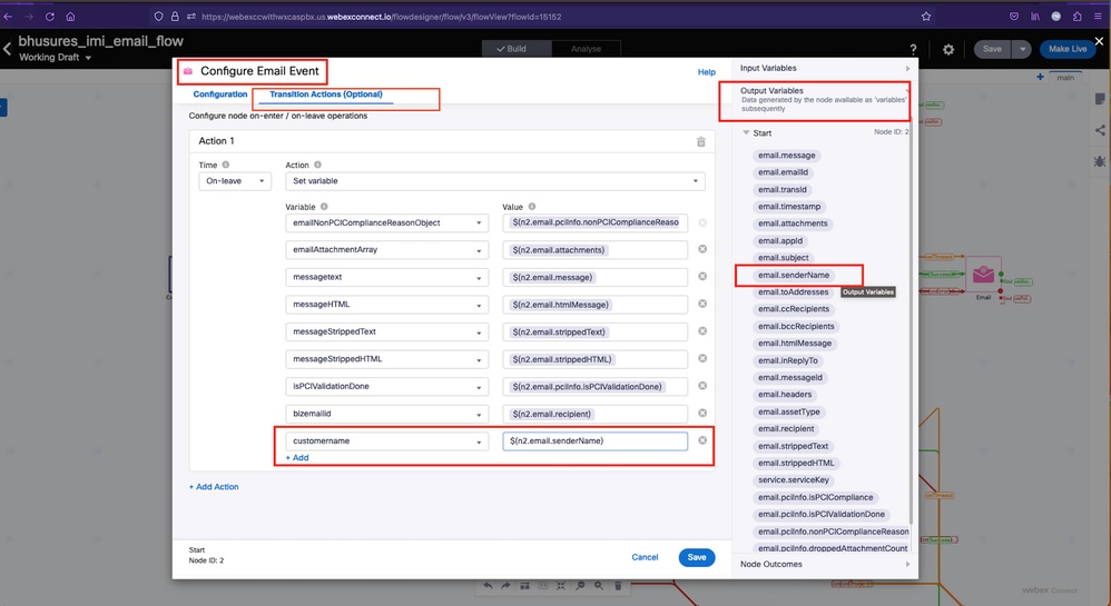 Error De Correo Electrónico De Webex Connect Debido A Un Valor Vacío De ...
