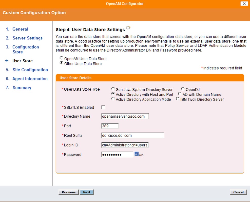 قم بتثبيت Openam Identity Provider Idp ل Cisco Identity Service Ids وتكوينه لتمكين Sso Cisco