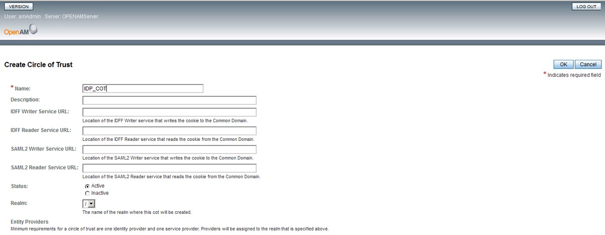 قم بتثبيت Openam Identity Provider Idp ل Cisco Identity Service Ids وتكوينه لتمكين Sso Cisco