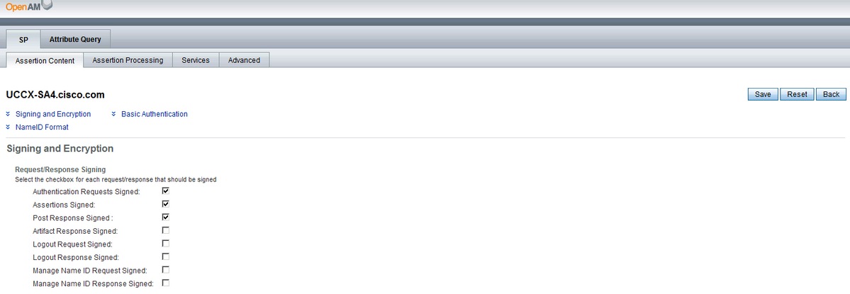 قم بتثبيت Openam Identity Provider Idp ل Cisco Identity Service Ids وتكوينه لتمكين Sso Cisco