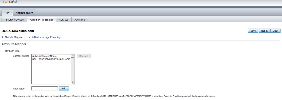 قم بتثبيت Openam Identity Provider Idp ل Cisco Identity Service Ids وتكوينه لتمكين Sso Cisco