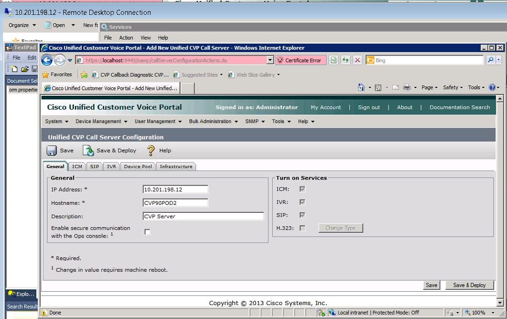 No se puede agregar CVP CallServer en el servidor CVP OAMP - Cisco