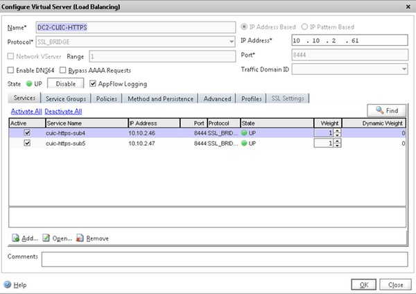 Configurazione di Citrix NetScaler Load Balancer per Cisco Unified ...
