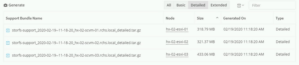 Hyperflex UI 및 CLI용 기술 지원 파일 수집 - Cisco