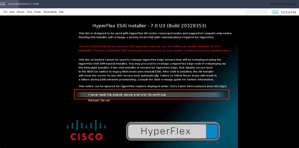Vuelva a implementar el flujo de trabajo del software HyperFlex desde Intersight - Cisco