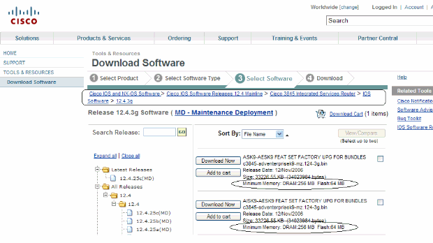 比较功能以选择最佳软件版本 - Cisco