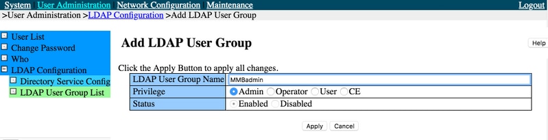 Cisco C880 LDAP-Konfiguration mit Microsoft Active Directory - Cisco