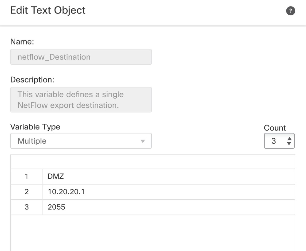 在Firepower威脅防禦上配置NetFlow安全事件記錄 - Cisco